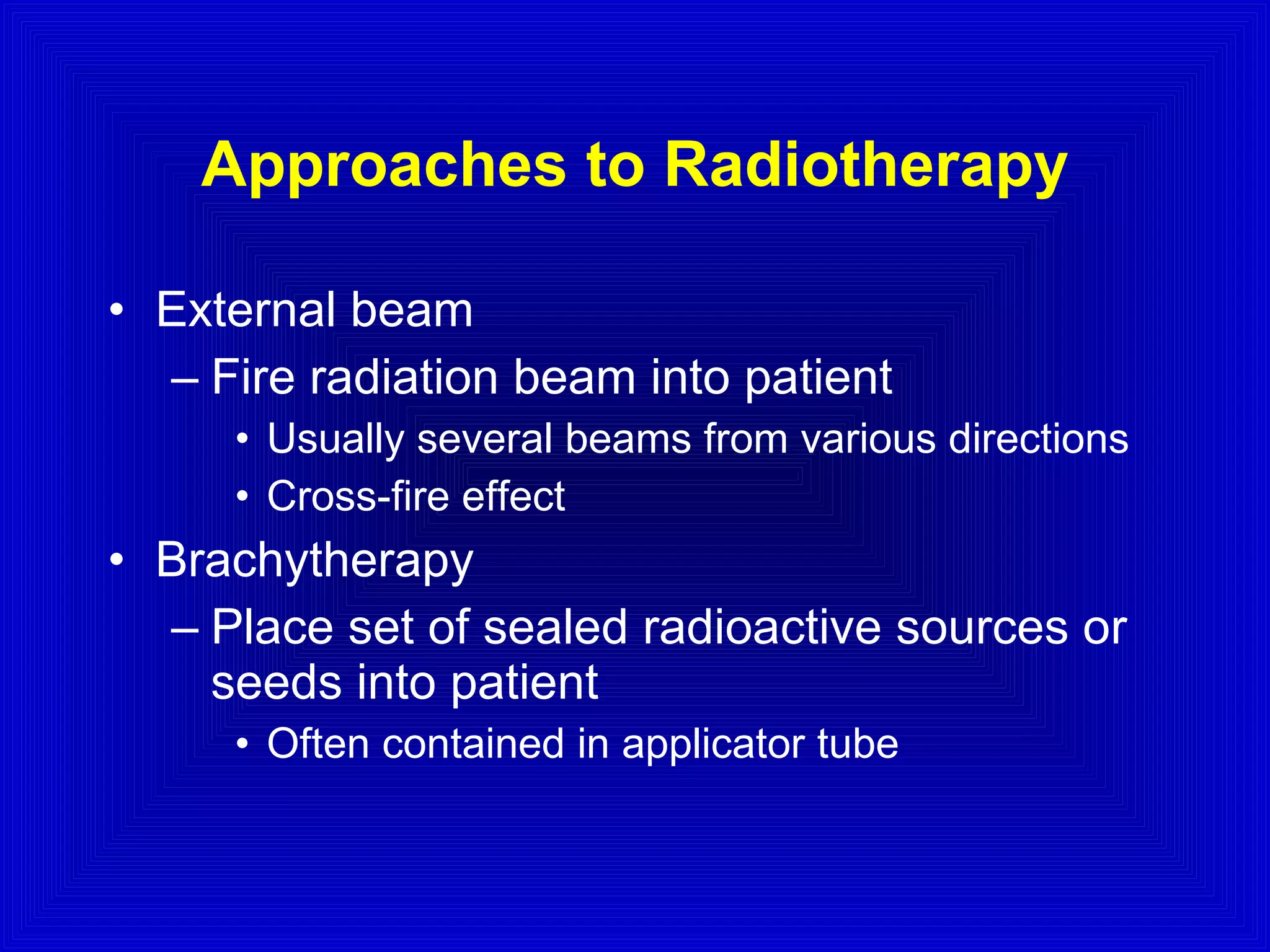 Introduction to radiation therapy | PPT
