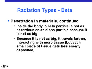 Introduction_to_Radiation_Types of radiation | PPT