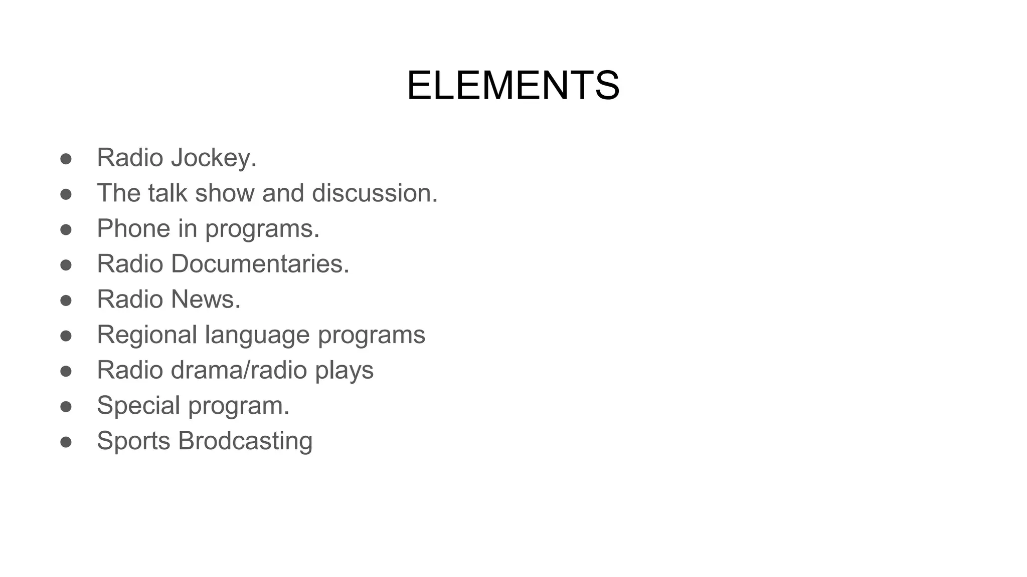 Introduction to radio formats | PPTX