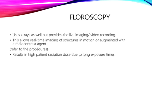Introduction To Radiology Pptx Medical Tests Medical Health