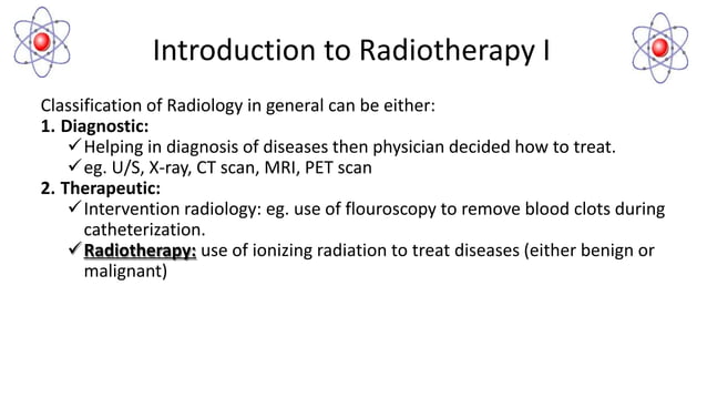 Introduction to Radiotherapy technology I.pptx | Cancer | Diseases and ...