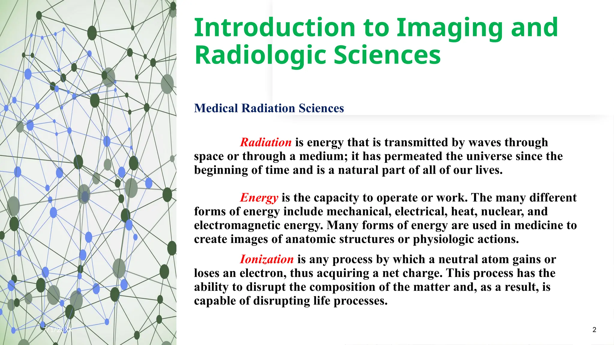 Introduction to Radiologic Technologist and healthcare | PPTX