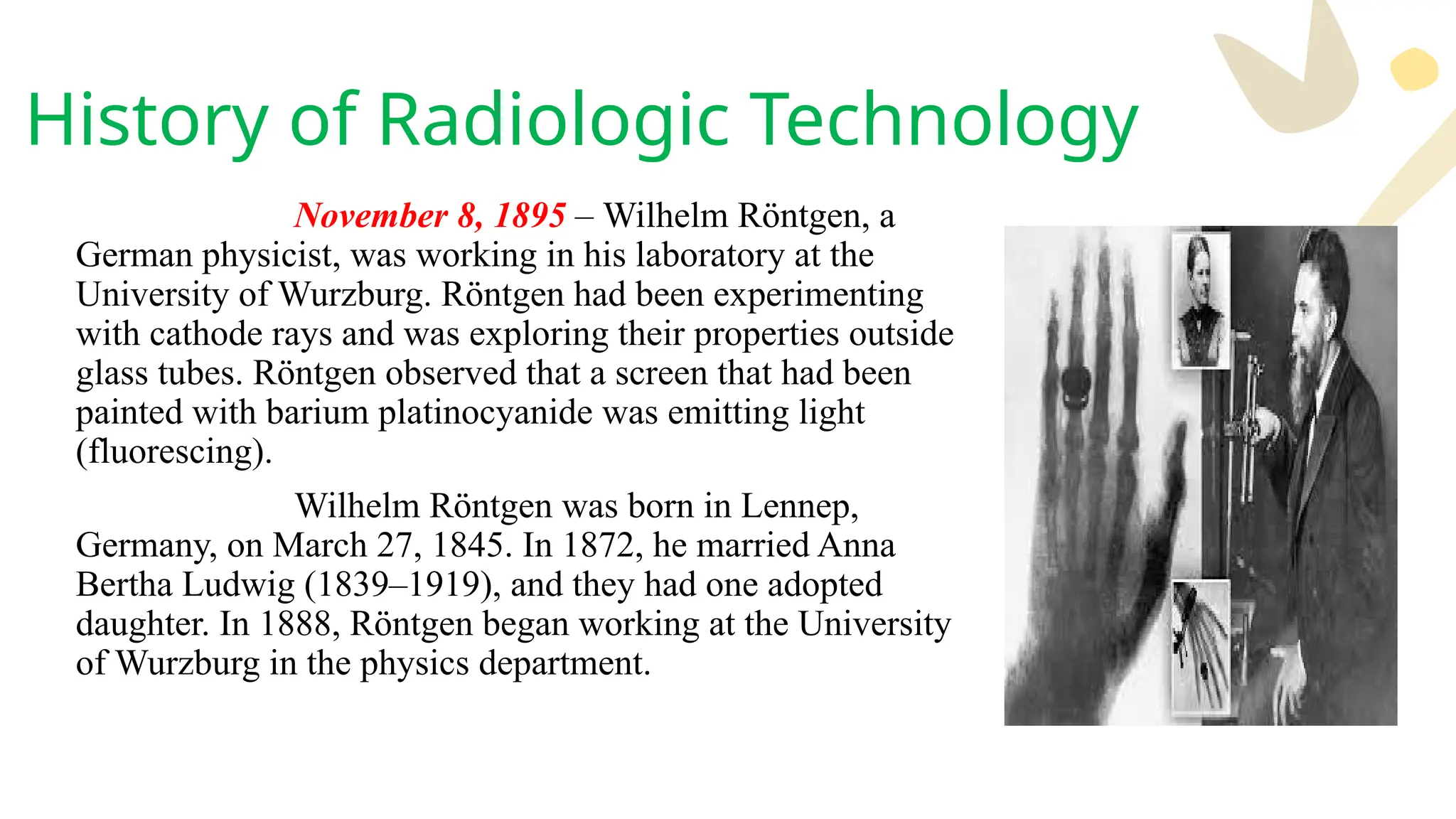 Introduction to Radiologic Technologist and healthcare | PPTX