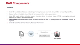 Introduction to RAG (Retrieval Augmented Generation) and its application | PPTX