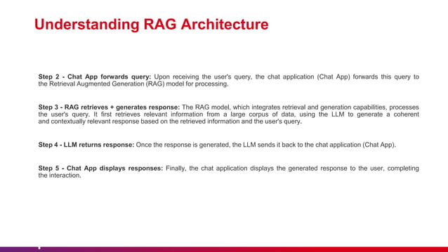 Introduction to RAG (Retrieval Augmented Generation) and its application | PPTX