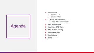 Introduction to RAG (Retrieval Augmented Generation) and its ...