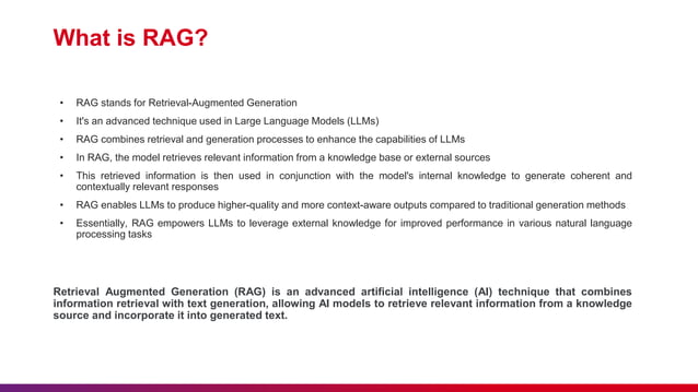 Introduction to RAG (Retrieval Augmented Generation) and its ...
