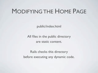 Introduction to Rails | KEY | Computing | Technology & Computing