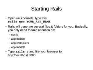 Introduction to rails | PPT