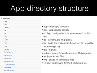 Lecture #5 Introduction to rails | PDF | Databases | Computer Software and Applications