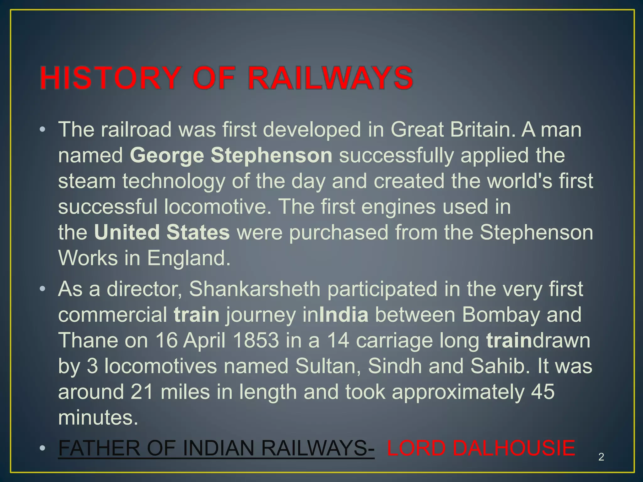 Introduction to Railway Engineering | PPT