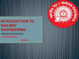 Introduction to Railway Engineering | PPT