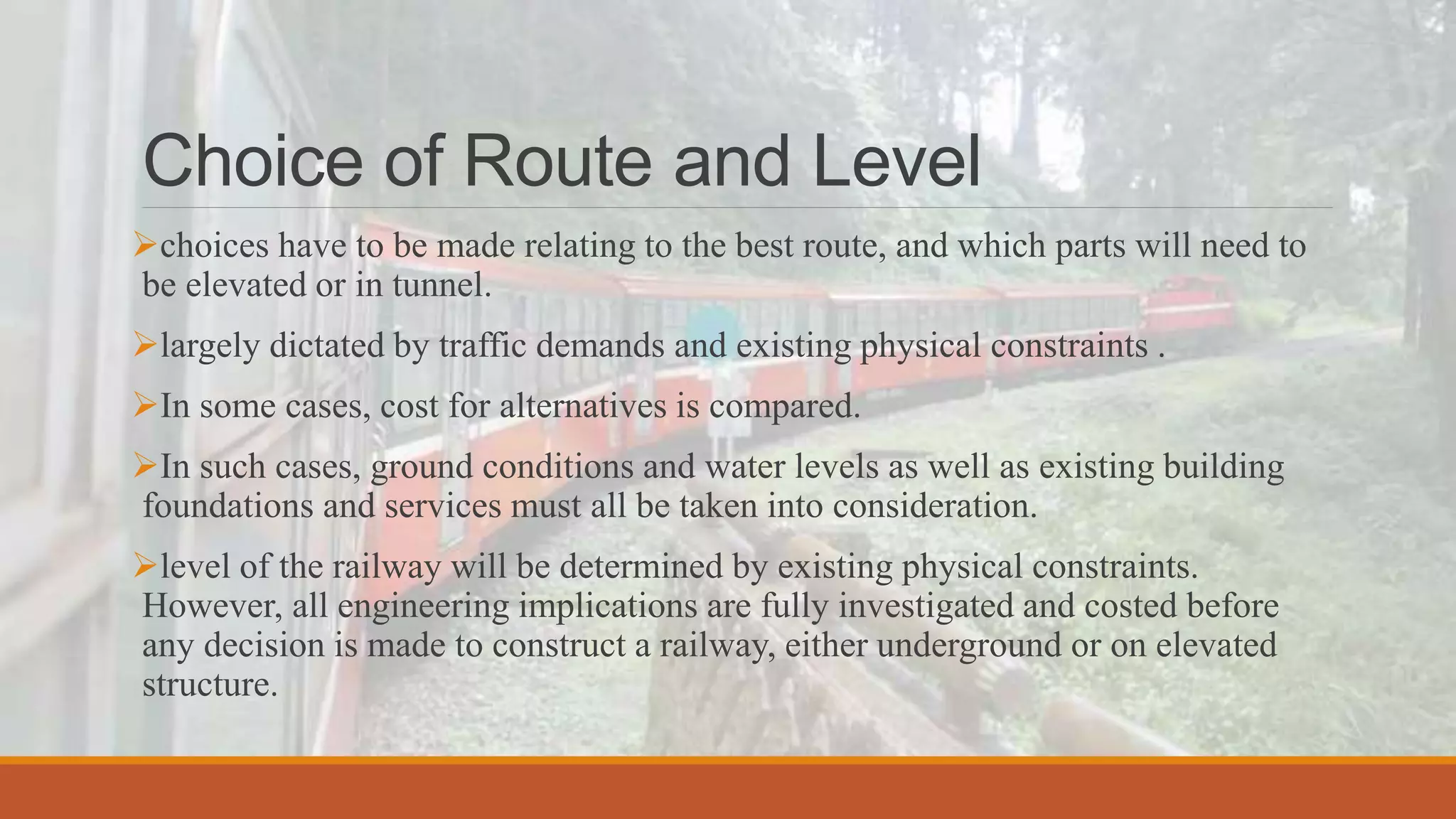 Introduction to railway engineering | PPTX