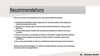 Predictive Precipitation: Advanced Rain Forecasting Techniques | PPTX