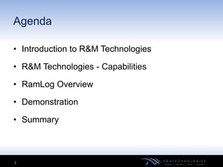 Introduction to RamLog | PPT