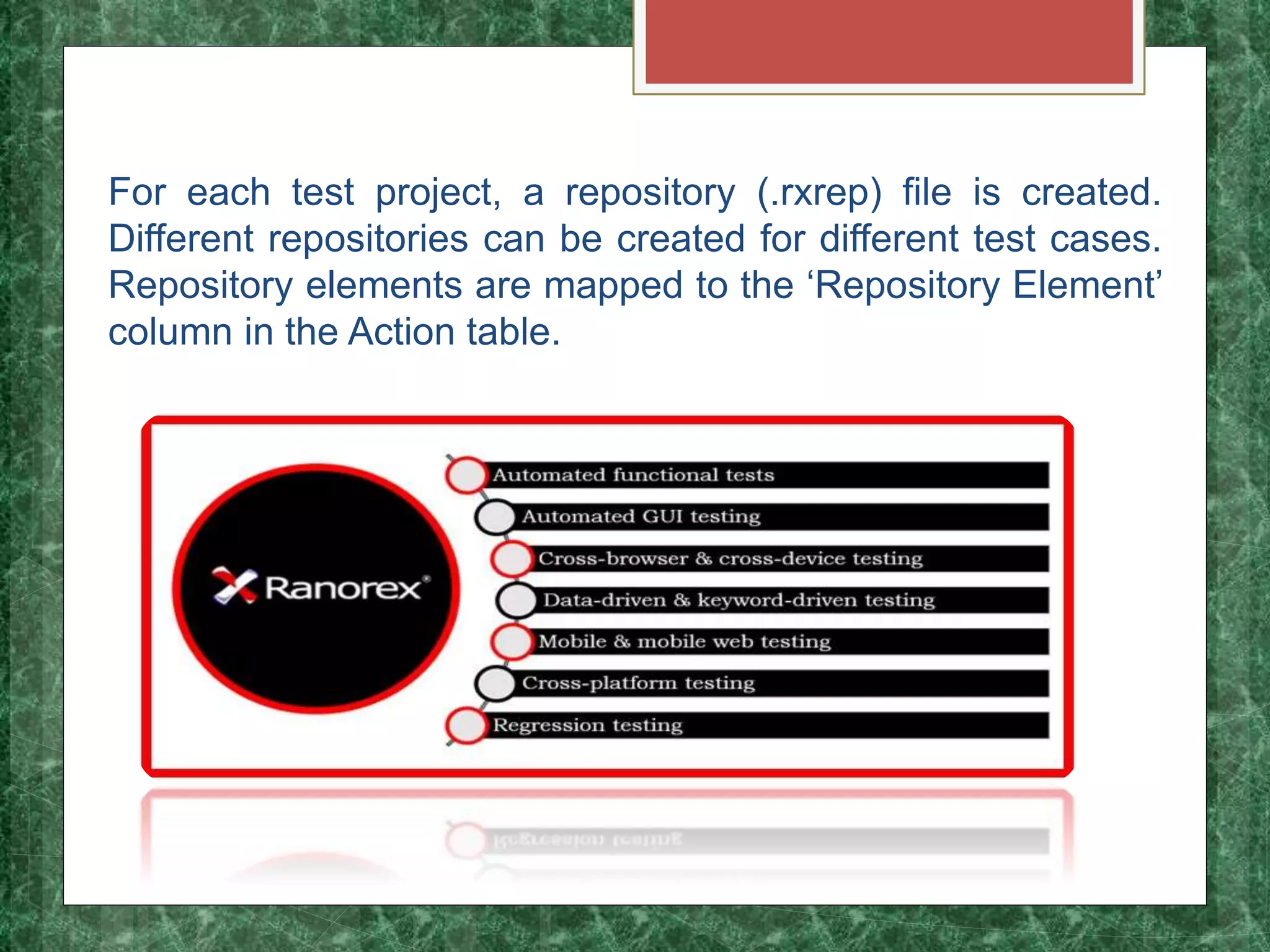 Introduction to Ranorex: Components & Features | PPTX