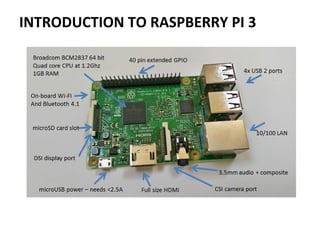 INTRODUCTION TO RASPI | PPT