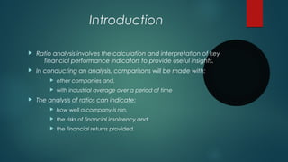 Introduction to ratio analysis | ODP