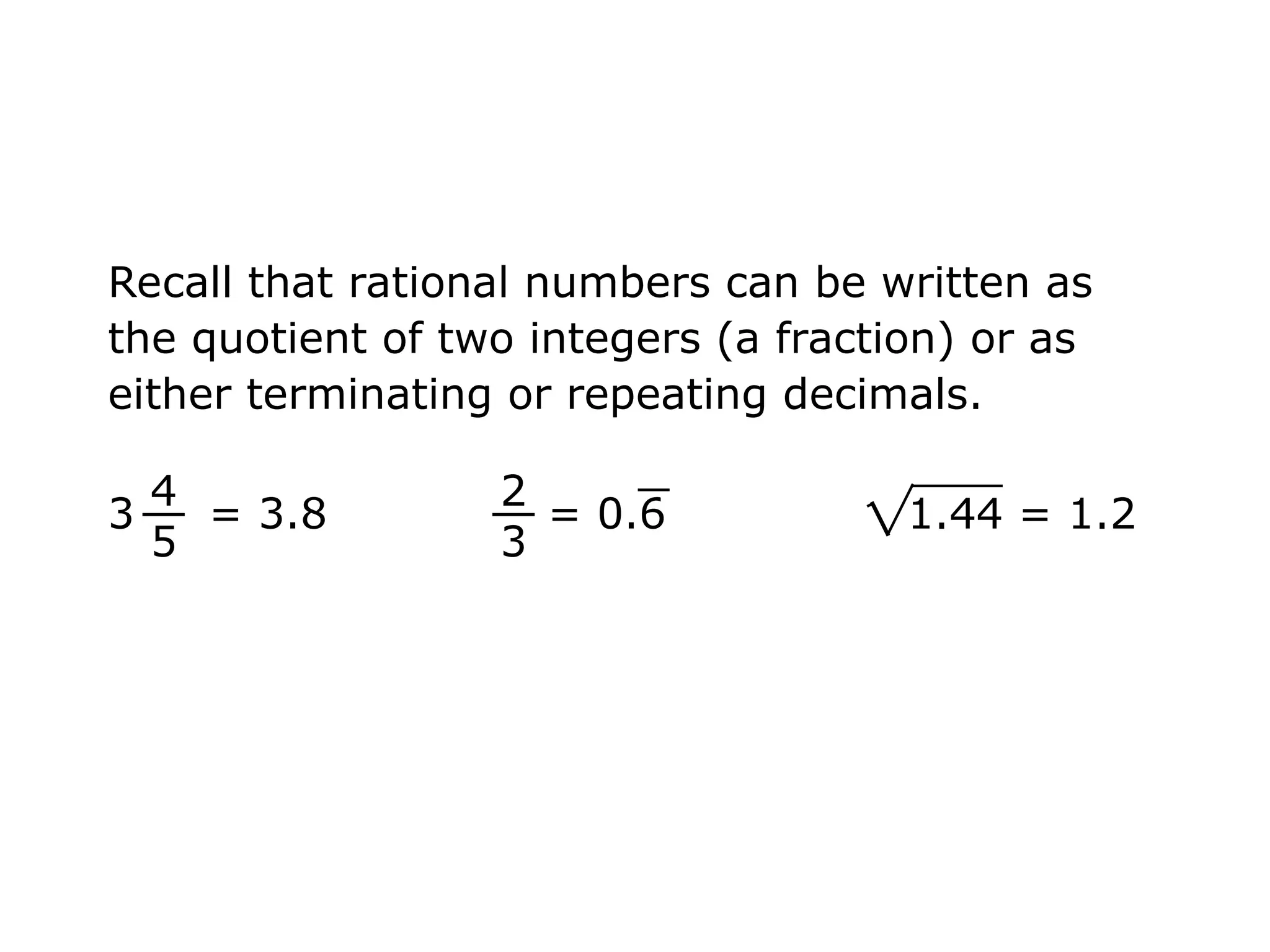 Introduction to rational and irrational numbers [Autosaved].ppt