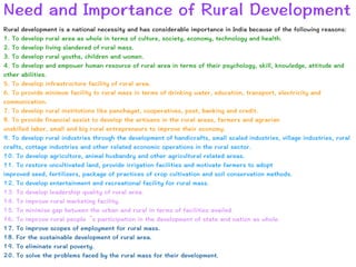 Introduction to Rural Development | PDF