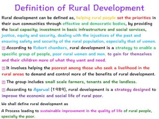 Introduction to Rural Development | PDF