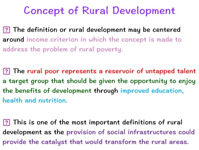 Introduction to Rural Development | PDF
