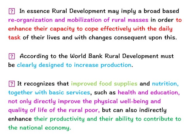 Introduction to Rural Development | PDF