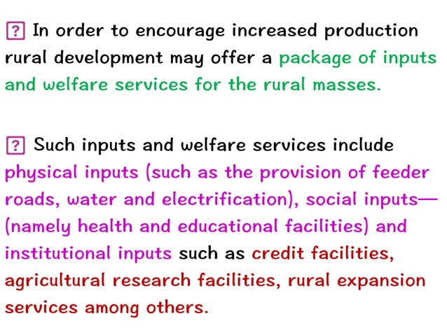 Introduction to Rural Development | PDF