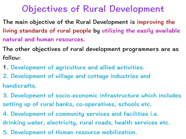 Introduction to Rural Development | PDF