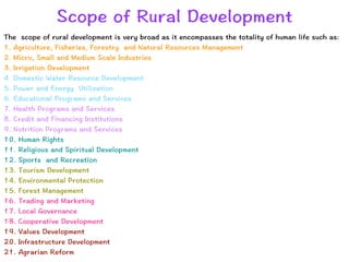 Introduction to Rural Development | PDF