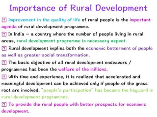 Introduction to Rural Development | PPT