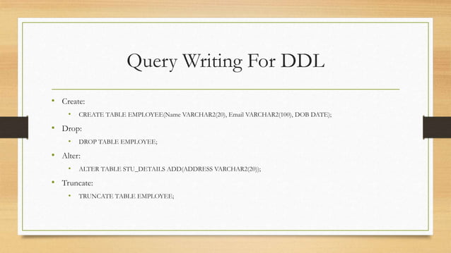 Introduction to rdbms (sql) | PPTX