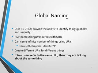 Introduction to RDF Data Model | PPTX