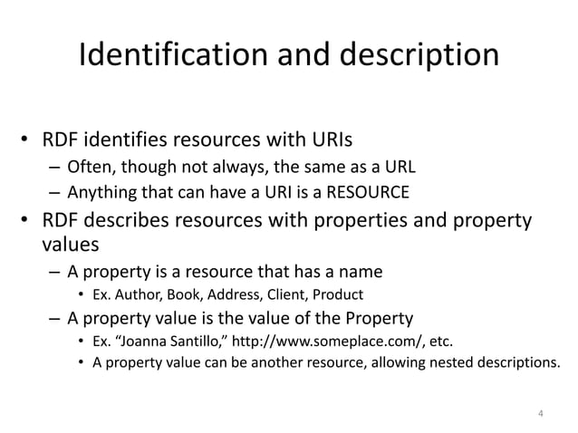 Introduction to RDF | PPT