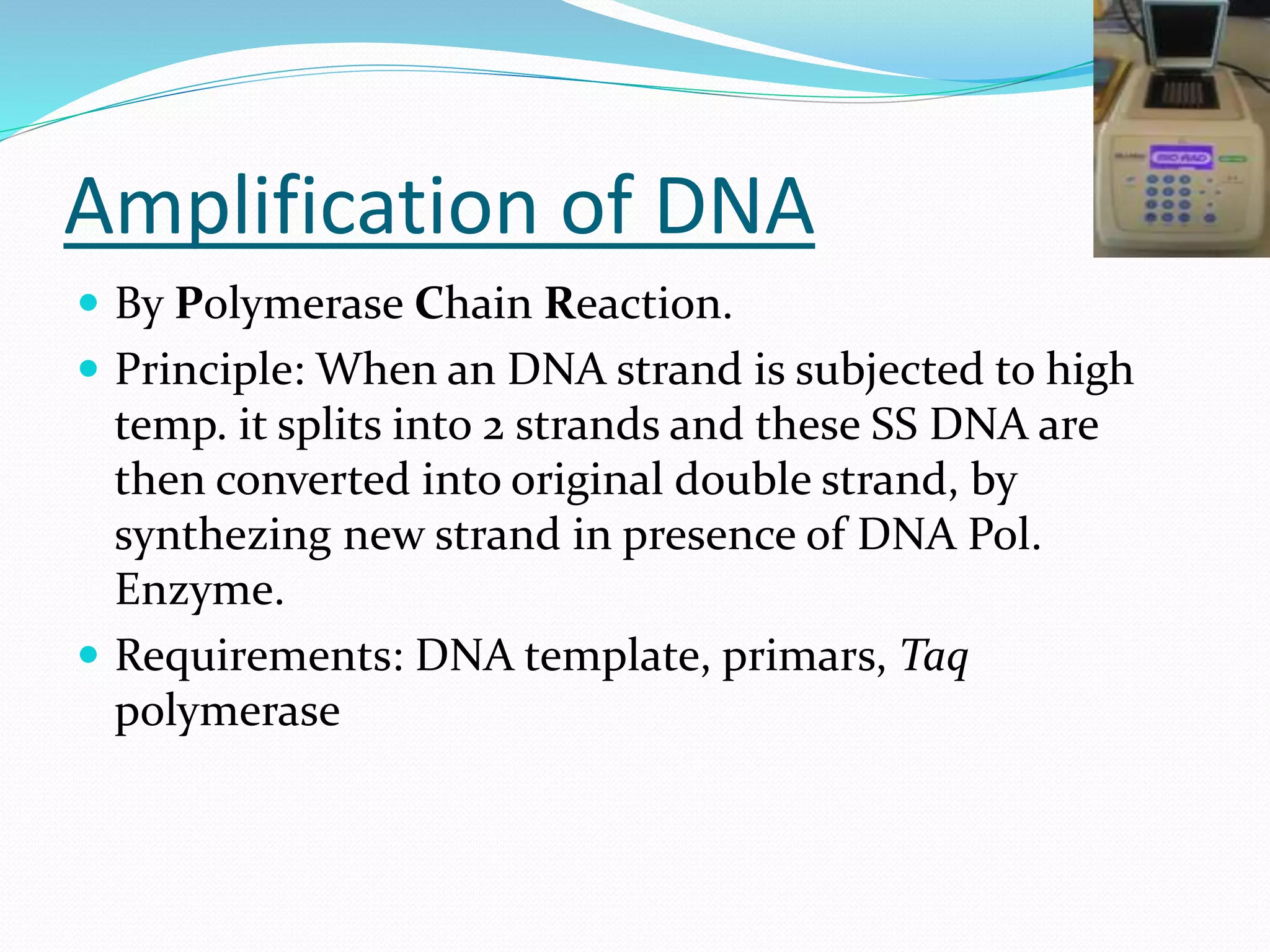 Introduction to RDT methods in genetic engineering | PPTX