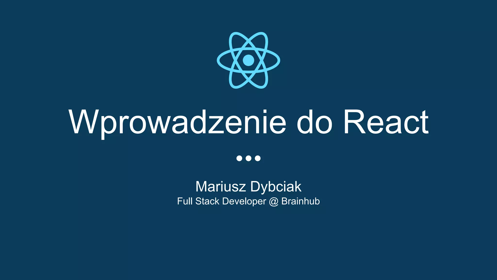 Wprowadzenie do React | PPT