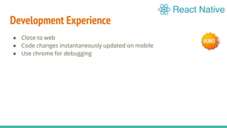 Introduction to react native @ TIC NUST | PPT