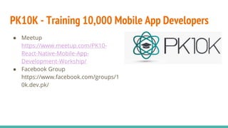 Introduction to react native @ TIC NUST | PPT