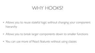 Introduction to React Hooks | PPT
