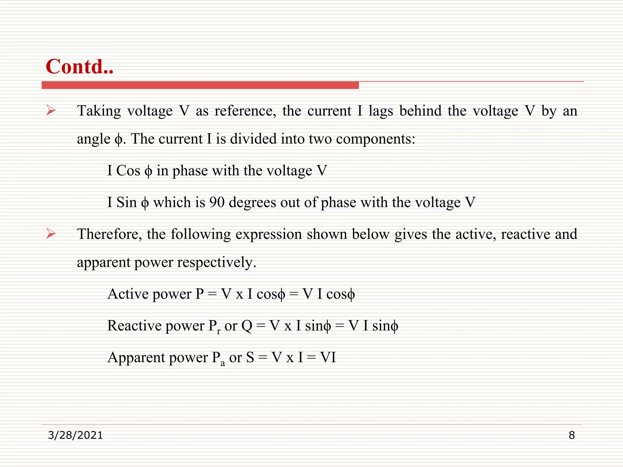 Introduction to reactive power control in electrical power | PDF