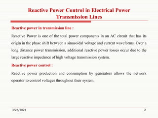 Introduction to reactive power control in electrical power | PDF