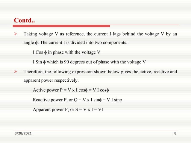 Introduction to reactive power control in electrical power | PDF
