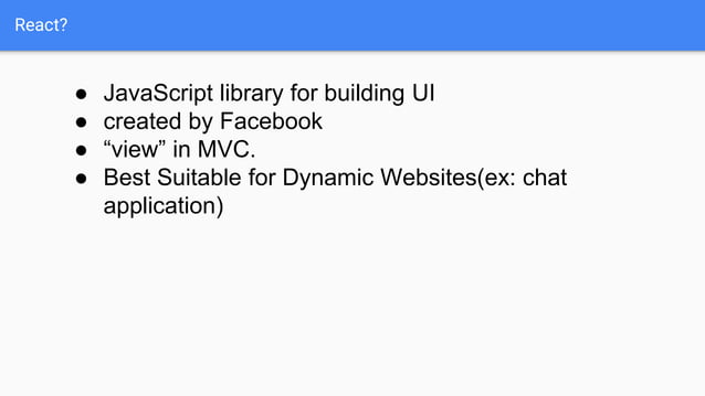 Introduction to react_js | PPTX