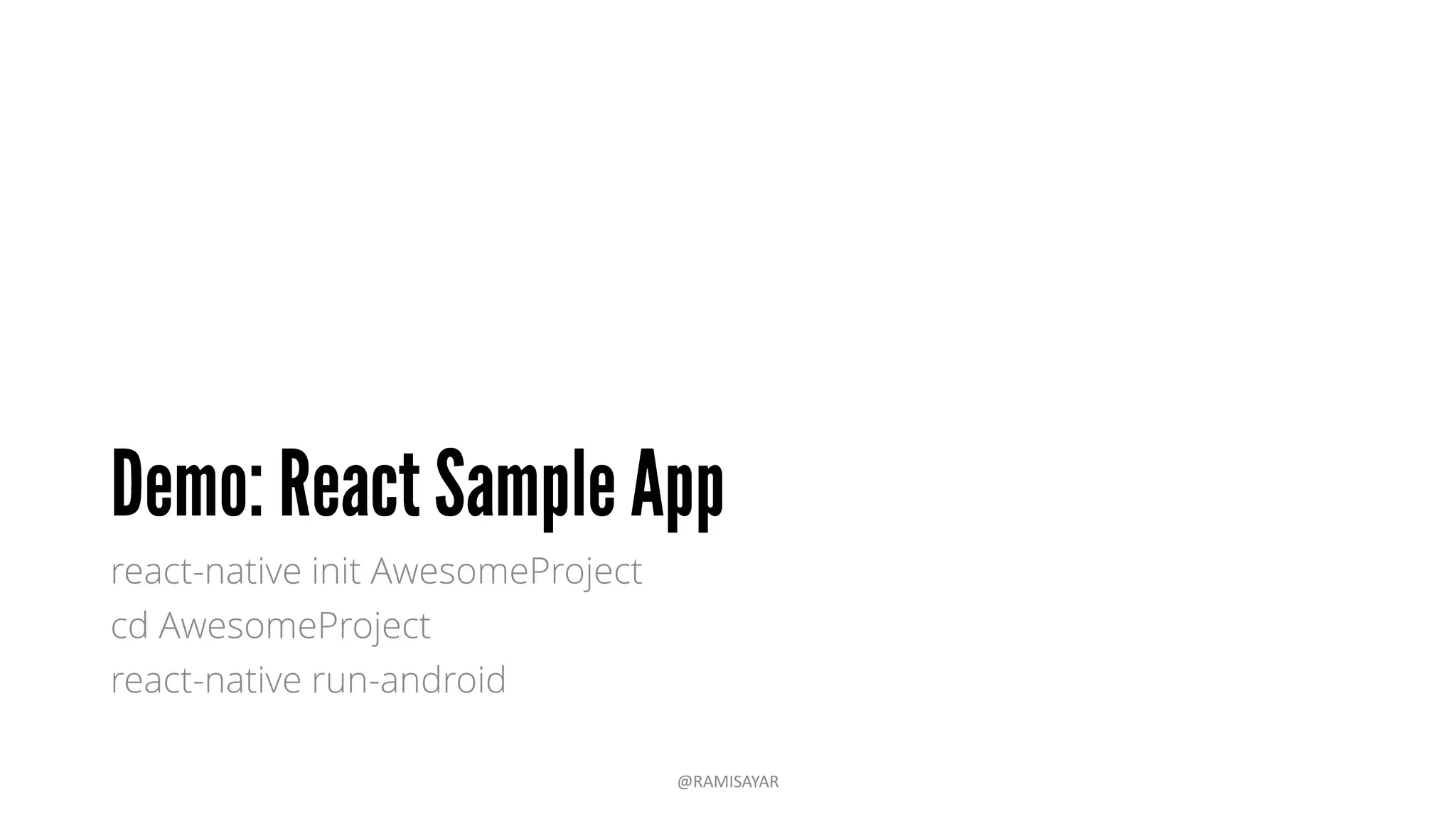 Introduction To React Native Ppt 