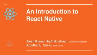 Introduction to React Native | PPT
