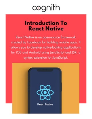 Mastering React Native: A Guide To React Native Developer | Pdf