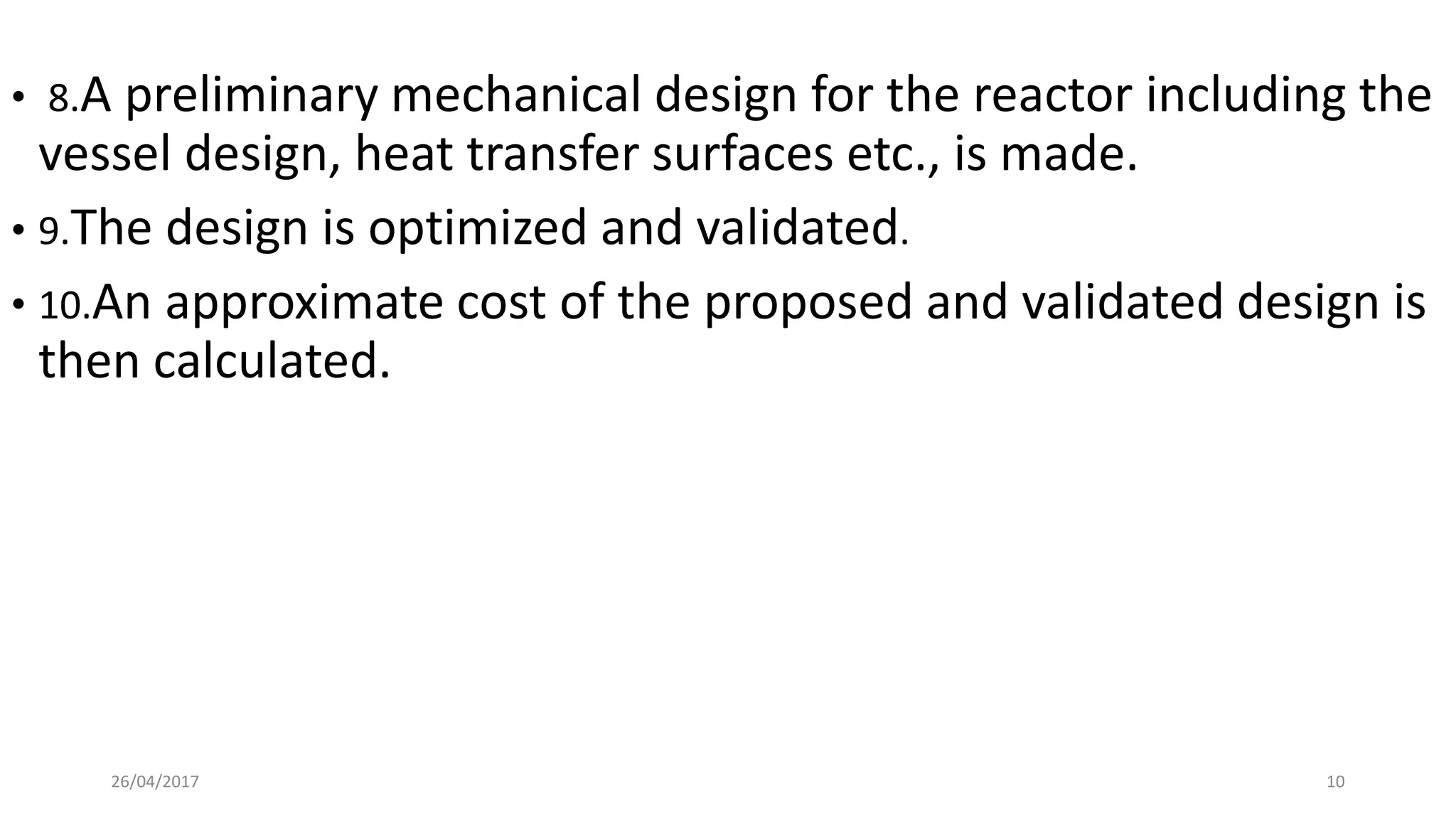 Introduction to reactor design | PPTX