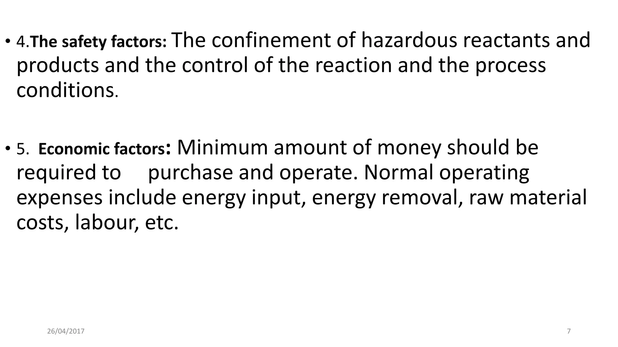 Introduction To Reactor Design Ppt