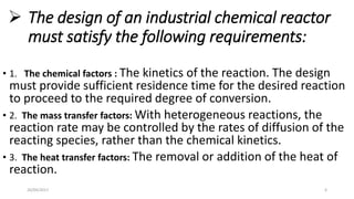 Introduction to reactor design | PPTX