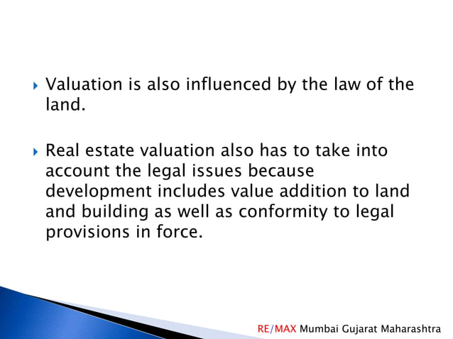 Introduction to Real Estate Valuation | PPTX